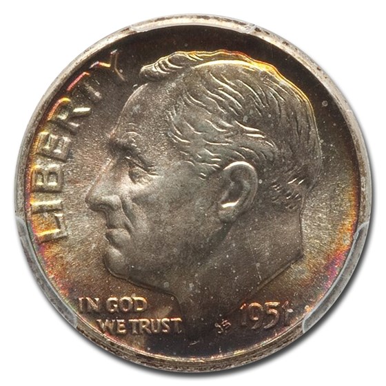 Buy 1951 Roosevelt Dime MS-68 PCGS (FB) | APMEX