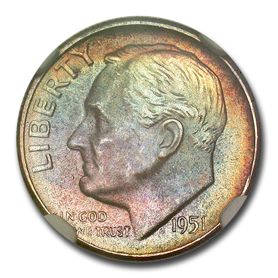 Buy 1951-S Roosevelt Dime MS-68* NGC | APMEX