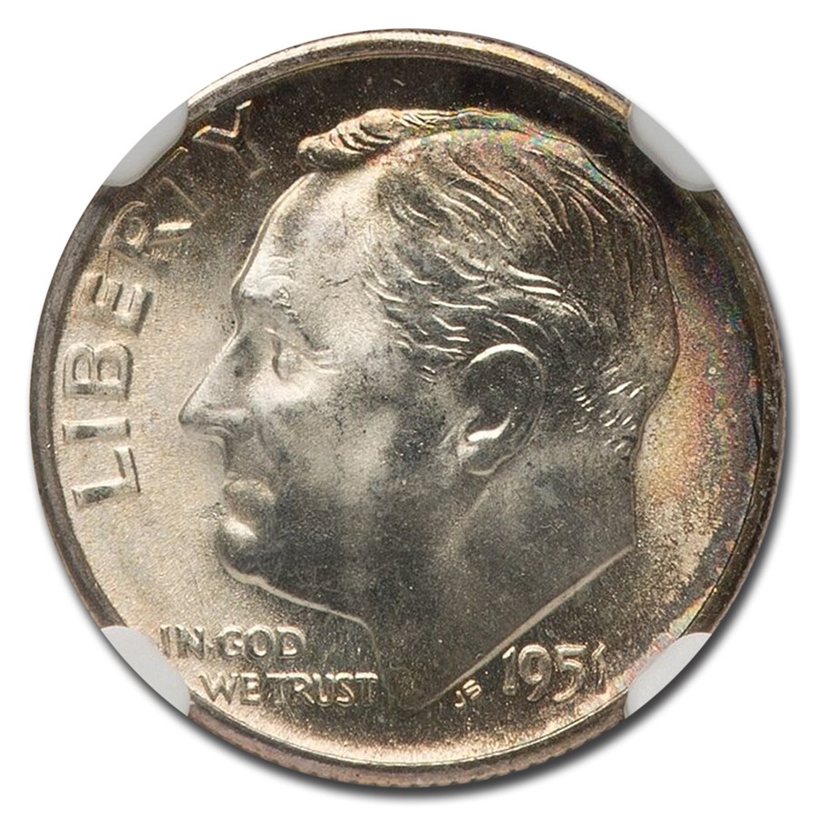 Buy 1951-S Roosevelt Dime MS-68 NGC | APMEX
