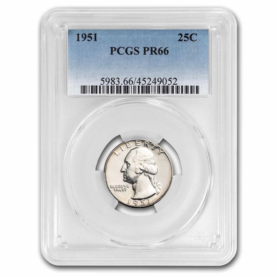 1951 Washington Quarter PR-66 PCGS