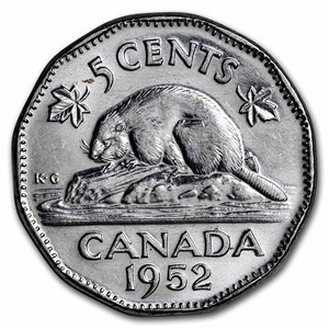 Buy 1952 Canada 5 Cents George VI AU | APMEX