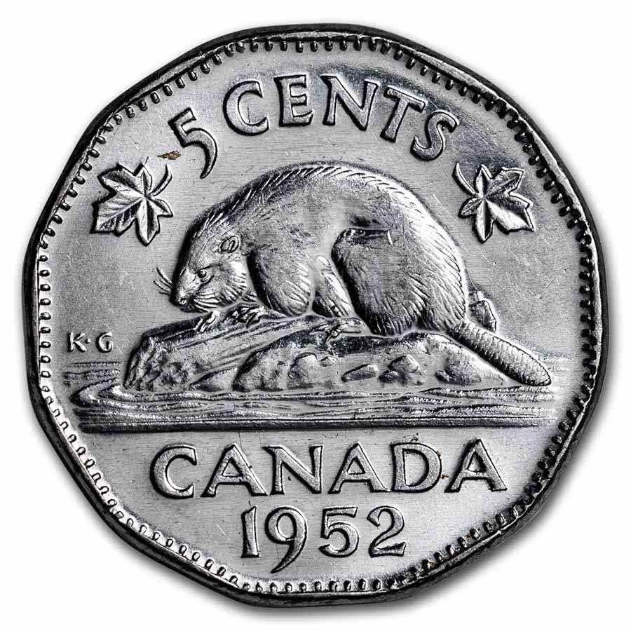 Buy 1952 Canada 5 Cents George VI AU | APMEX