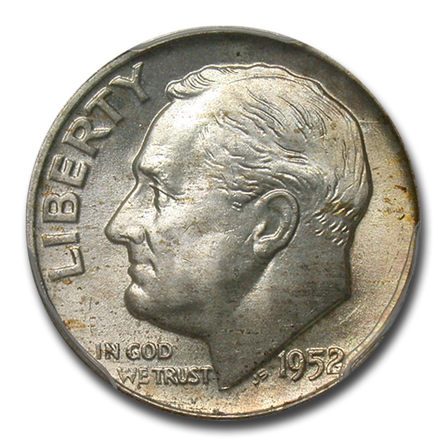 Buy 1952-D Roosevelt Dime MS-67 PCGS (FB) | APMEX
