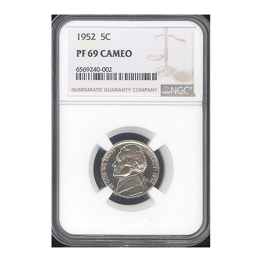 Buy 1952 Jefferson Nickel PF-69 Cameo NGC | APMEX