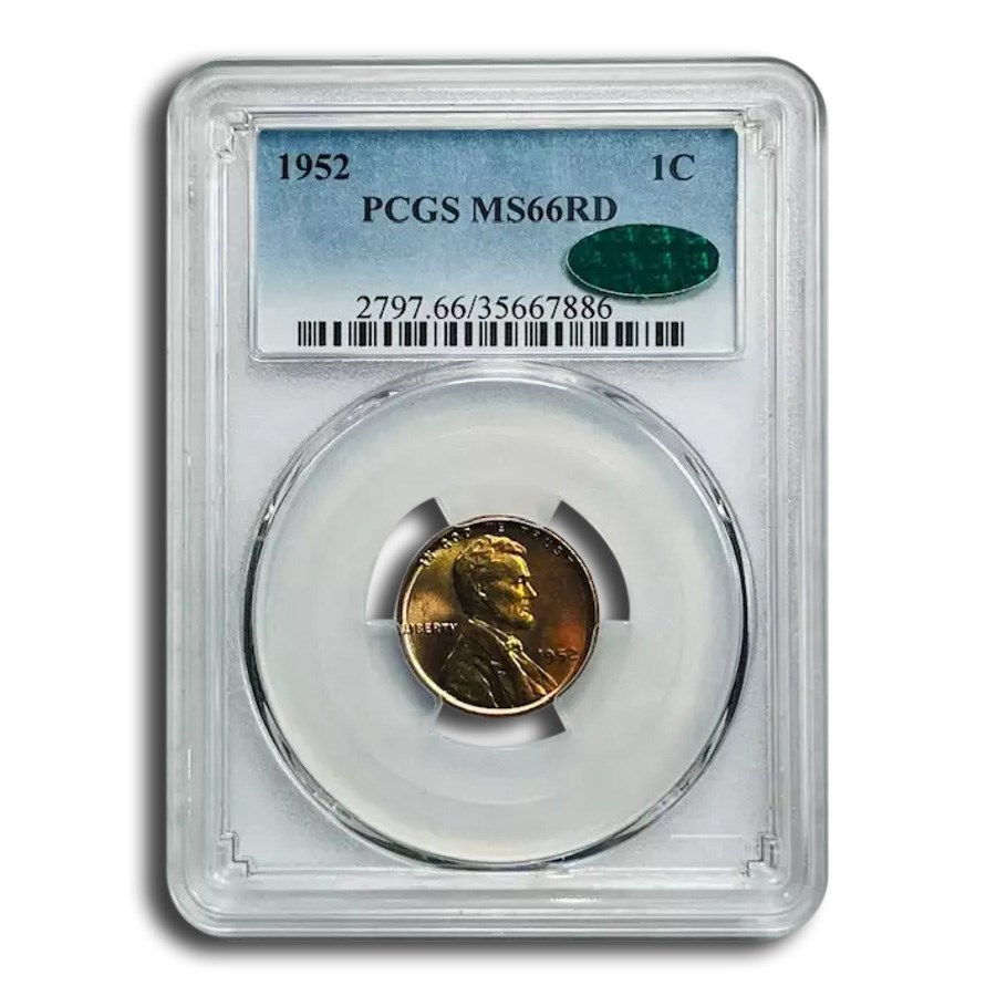 Buy 1952 Lincoln Cent MS-66 PCGS CAC (Red) | APMEX
