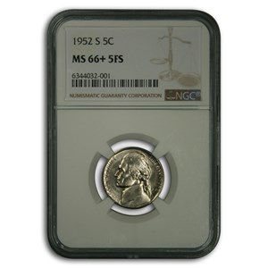Buy 1952-S Jefferson Nickel MS-66+ NGC (FS) | APMEX