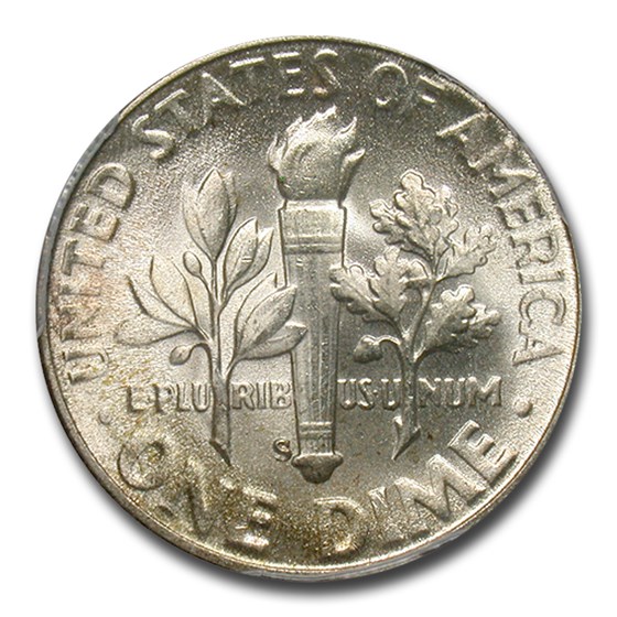 Buy 1952-S Roosevelt Dime MS-67 PCGS (FB) | APMEX