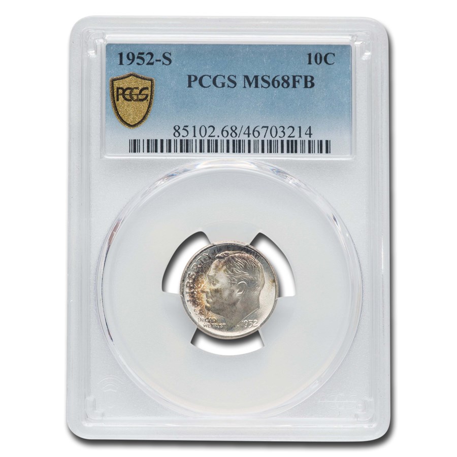 Buy 1952-S Roosevelt Dime MS-68 PCGS (FB) | APMEX