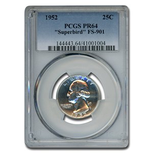 Buy 1952 Washington Quarter PR-64 PCGS (Superbird) | APMEX