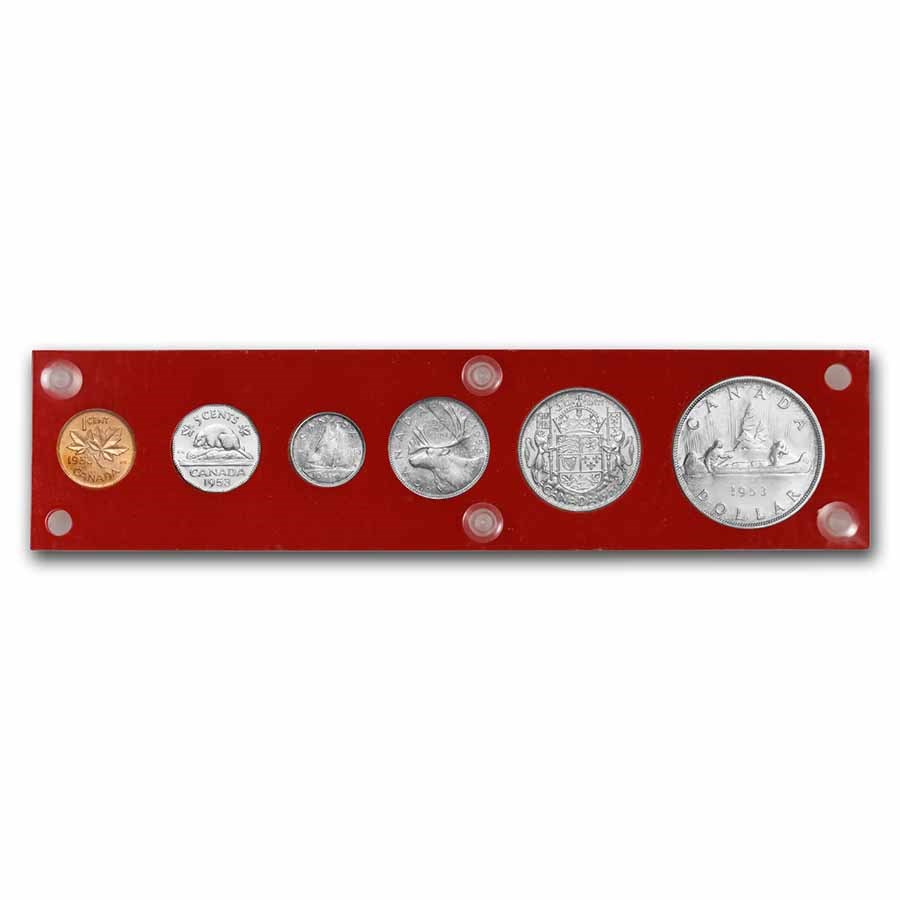 Buy 1953 Canada 6-Coin Silver Type Set (1.11 ASW) | APMEX