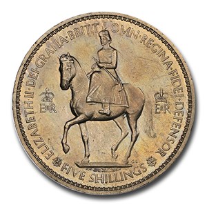 1953 Great Britain Crown Elizabeth II PF-63 NGC