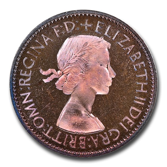 Buy 1953 Great Britain Halfpenny Elizabeth II PF-67 Cameo NGC (RB) | APMEX