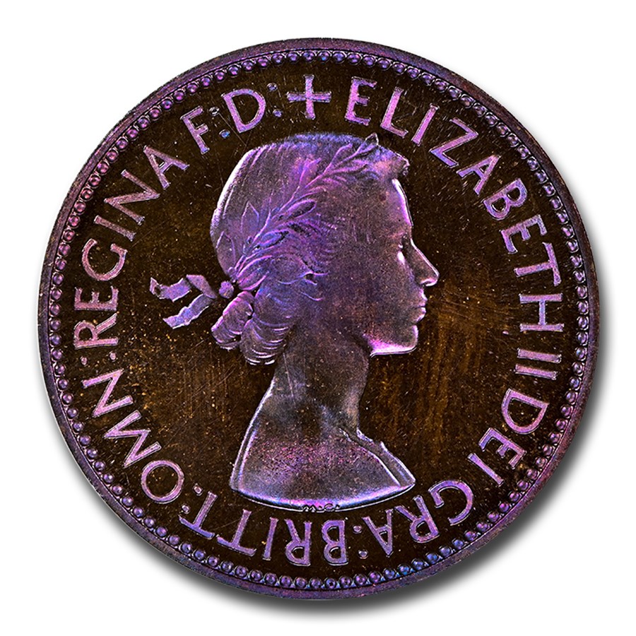 Buy 1953 Great Britain Halfpenny Elizabeth II PF-68 NGC (Brown) | APMEX