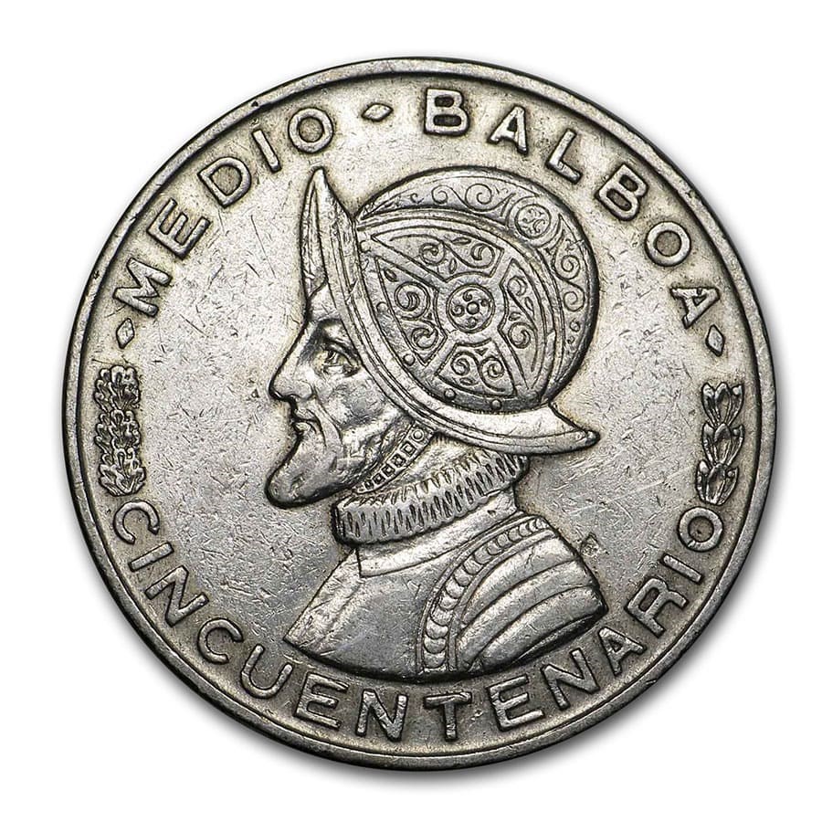 Buy 1953 Panama Silver 1/2 Balboa AU | APMEX