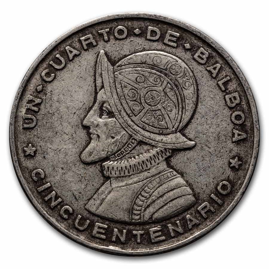 Buy 1953 Panama Silver 1/4 Balboa Avg Circ | APMEX