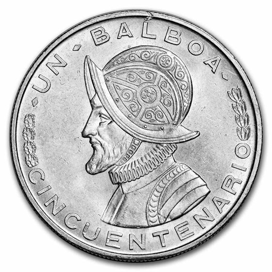 Buy 1953 Panama Silver Balboa 50th Anniversary AU | APMEX