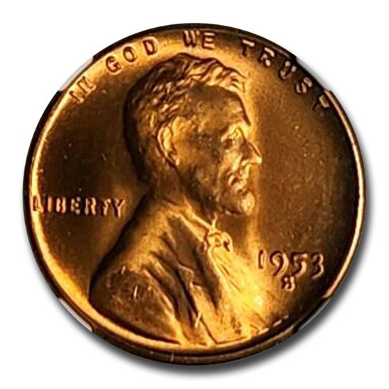 Buy 1953-S Lincoln Cent MS-67 NGC (Red) | APMEX