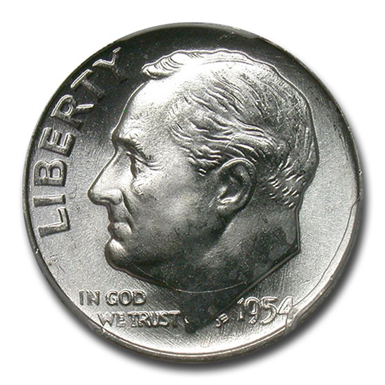 Buy 1954 Roosevelt Dime MS-66 PCGS (Doubled Die Reverse, FS-801) | APMEX