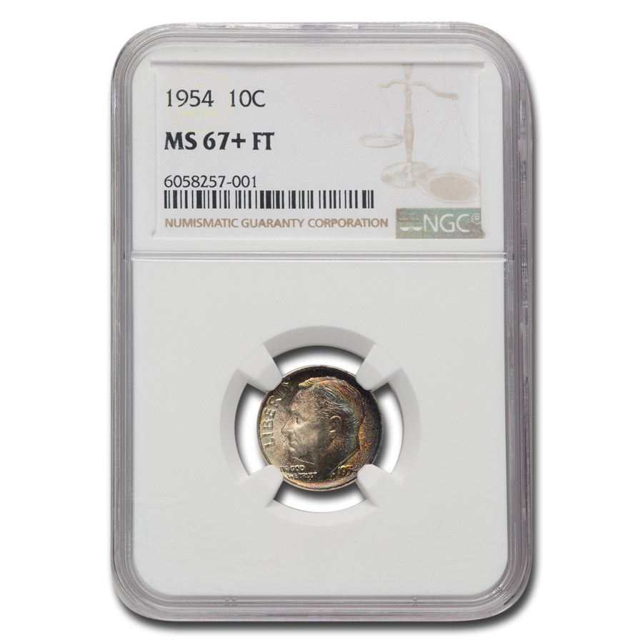 Buy 1954 Roosevelt Dime MS-67+ NGC (Full Torch) | APMEX