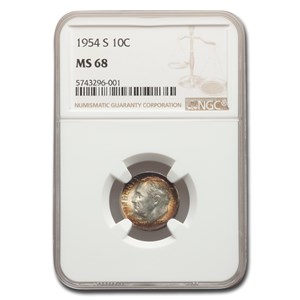 Buy 1954-S Roosevelt Dime MS-68 NGC | APMEX