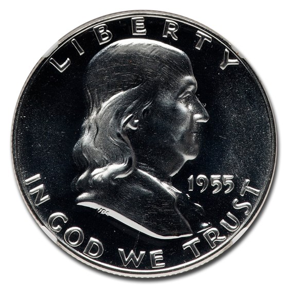 1955 Franklin Half Dollar PF-69 NGC (Castle)