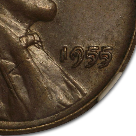 Buy 1955 Lincoln Cent Doubled Die AU-55 NGC | APMEX