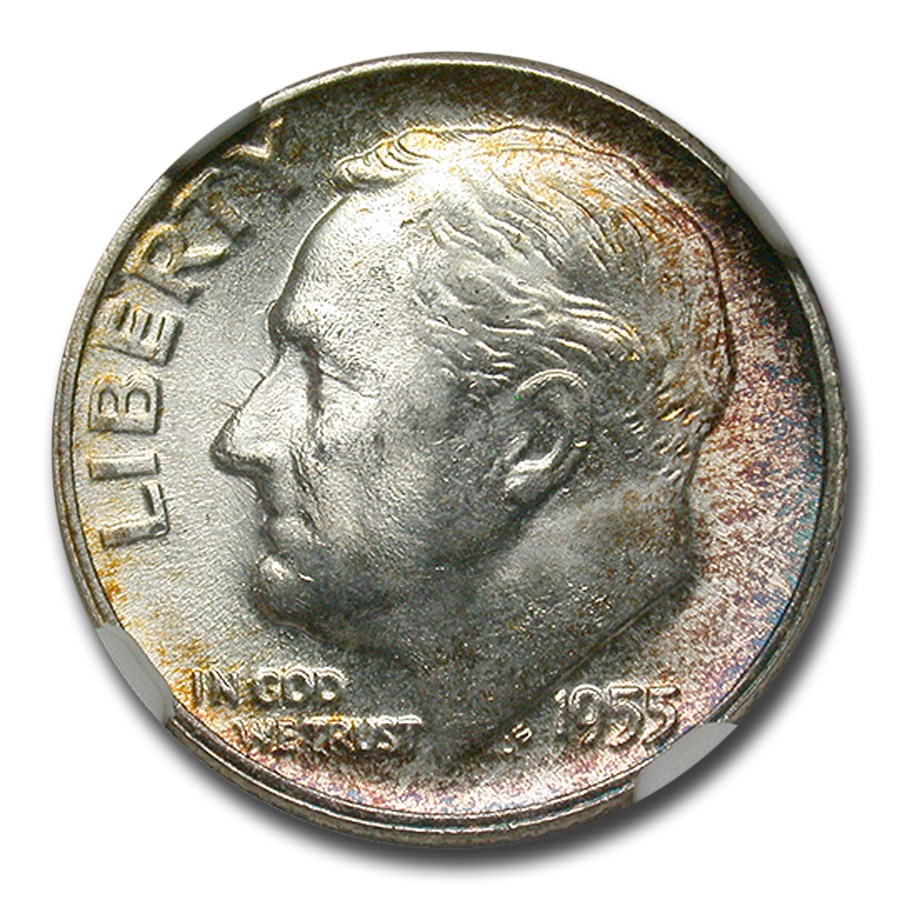Buy 1955 Roosevelt Dime MS-67 NGC (FT) | APMEX