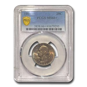 Buy 1955 Washington Quarter MS-66+ PCGS | APMEX