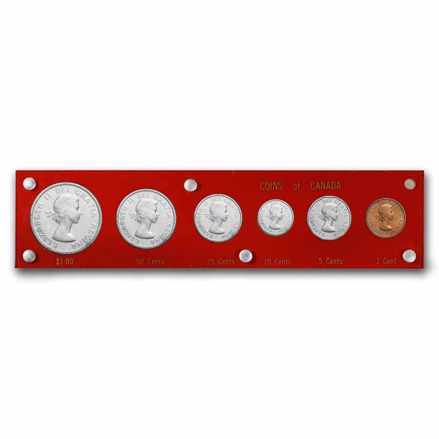 Buy 1957 Canada 6-Coin Silver Type Set (1.11 ASW) | APMEX
