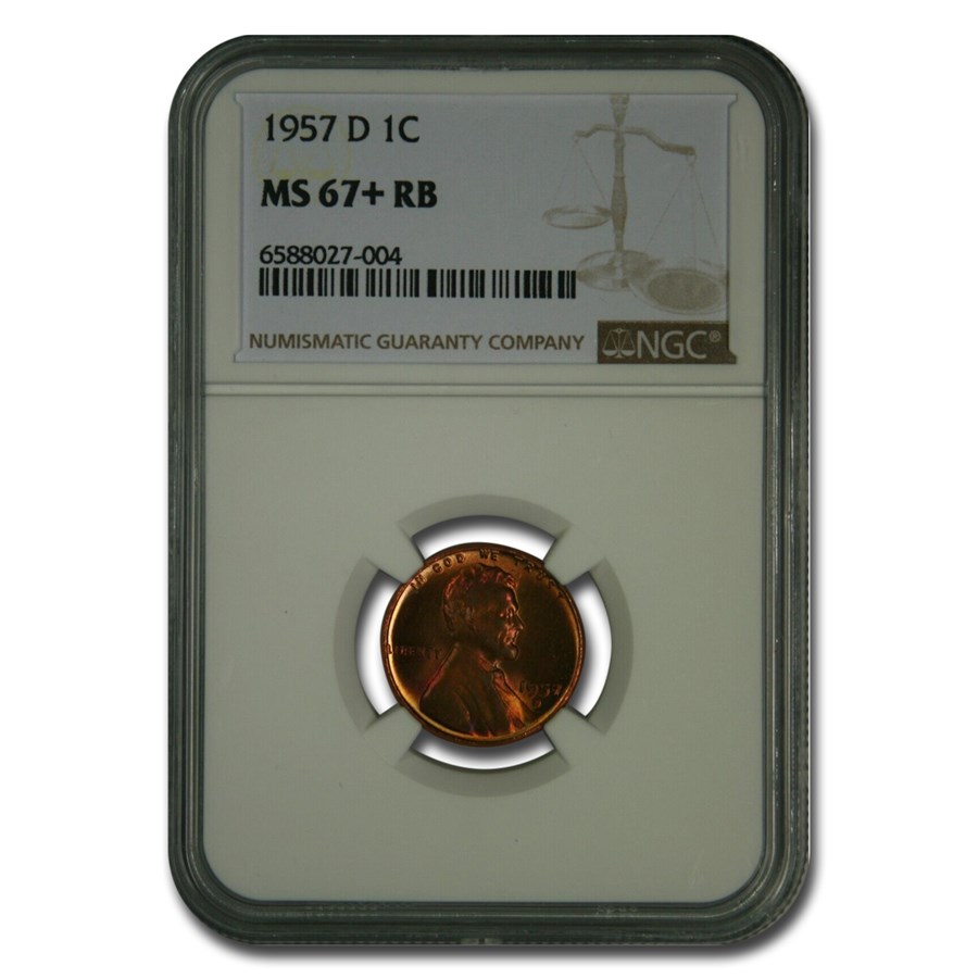 Buy 1957-D Lincoln Cent MS-67+ NGC (Red/Brown) | APMEX