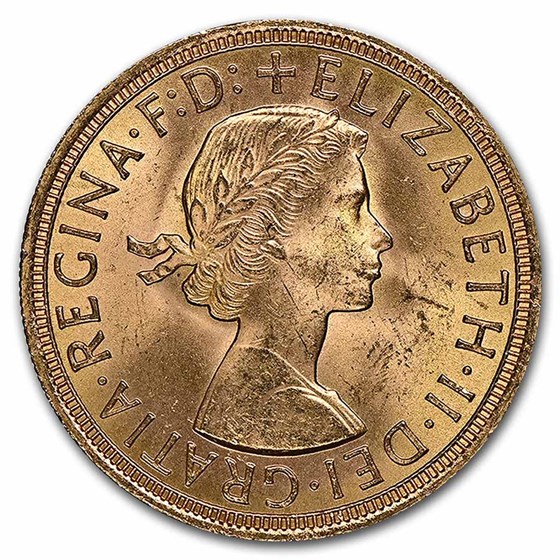 Buy 1957 Great Britain Gold Sovereign Elizabeth II MS-65 PCGS (ER II ...
