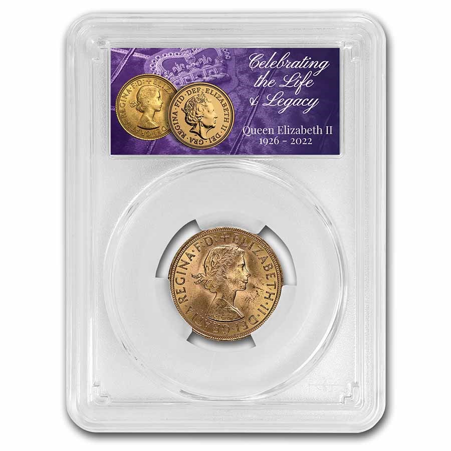 Buy 1957 Great Britain Gold Sovereign Elizabeth II MS-65 PCGS (ER II ...