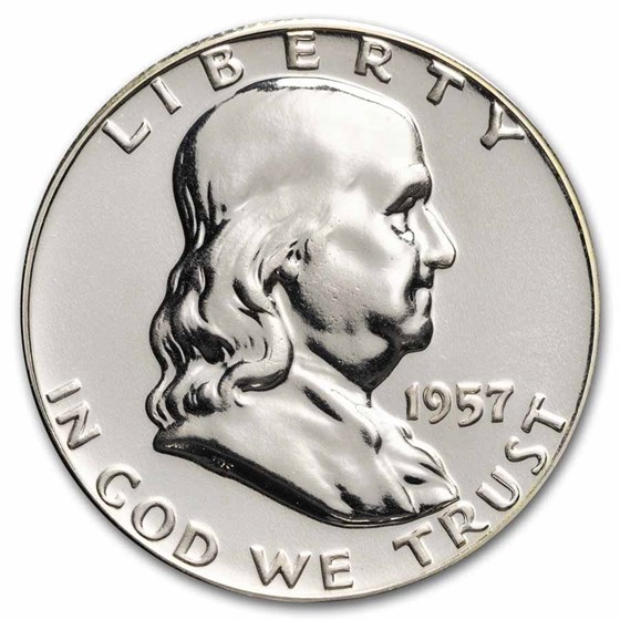 Buy 20-Coin 1957 Franklin Half Dollar Roll Proof | APMEX