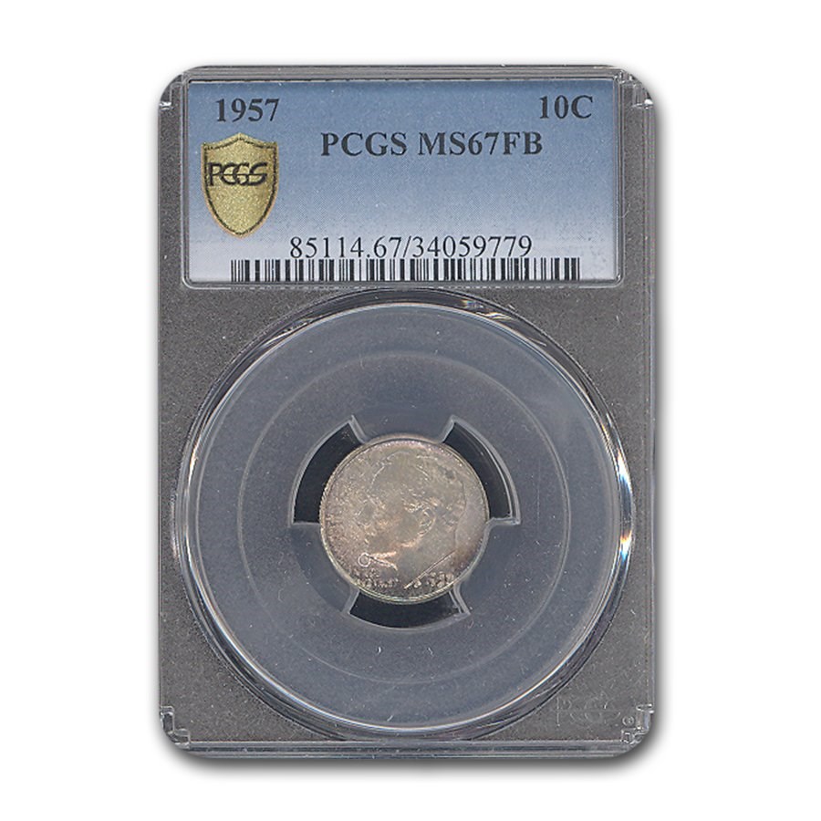Buy 1957 Roosevelt Dime MS-67 PCGS (FB) | APMEX
