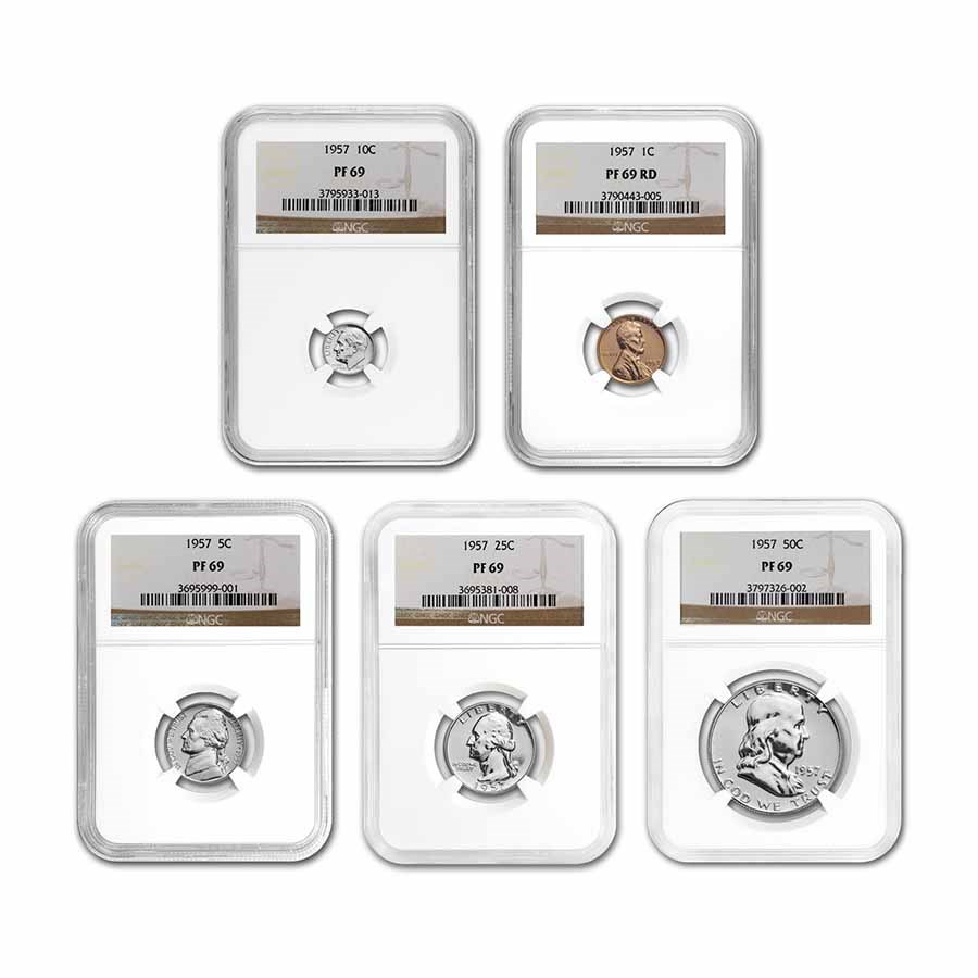 Buy 1957 U. S. Proof Set PF-69 NGC | APMEX