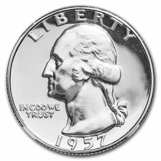 Buy 1957 Washington Quarter PF-67 CAM NGC | APMEX