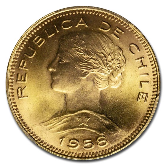 Buy 1958 Chile Gold 100 Pesos MS-67 PCGS | APMEX