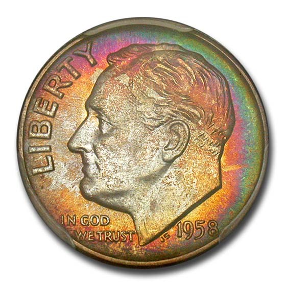 Buy 1958-D Roosevelt Dime MS-67+ PCGS (FB) | APMEX