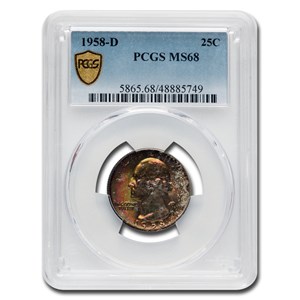 1958-D Washington Quarter MS-68 PCGS
