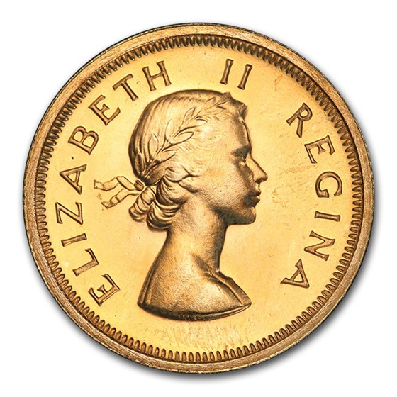 Buy 1958 South Africa Gold 1 Pound PR-66 PCGS | APMEX