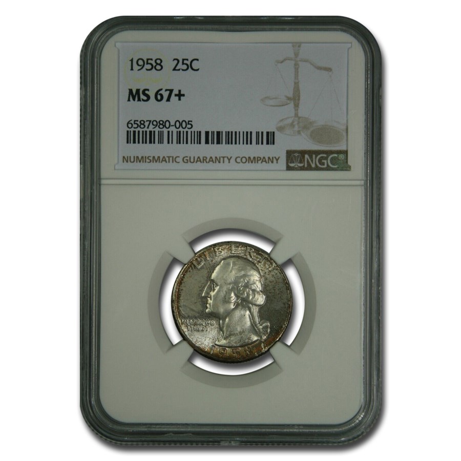 Buy 1958 Washington Quarter MS-67+ NGC | APMEX
