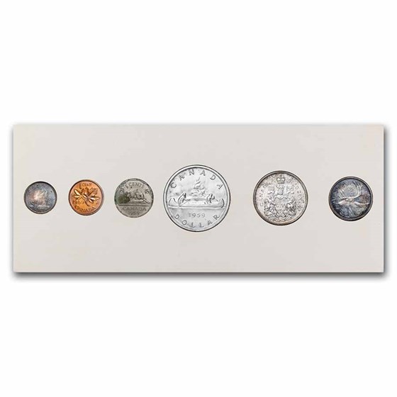 Buy 1959 Canada 6-Coin Silver Type Set (1.11 ASW) | APMEX