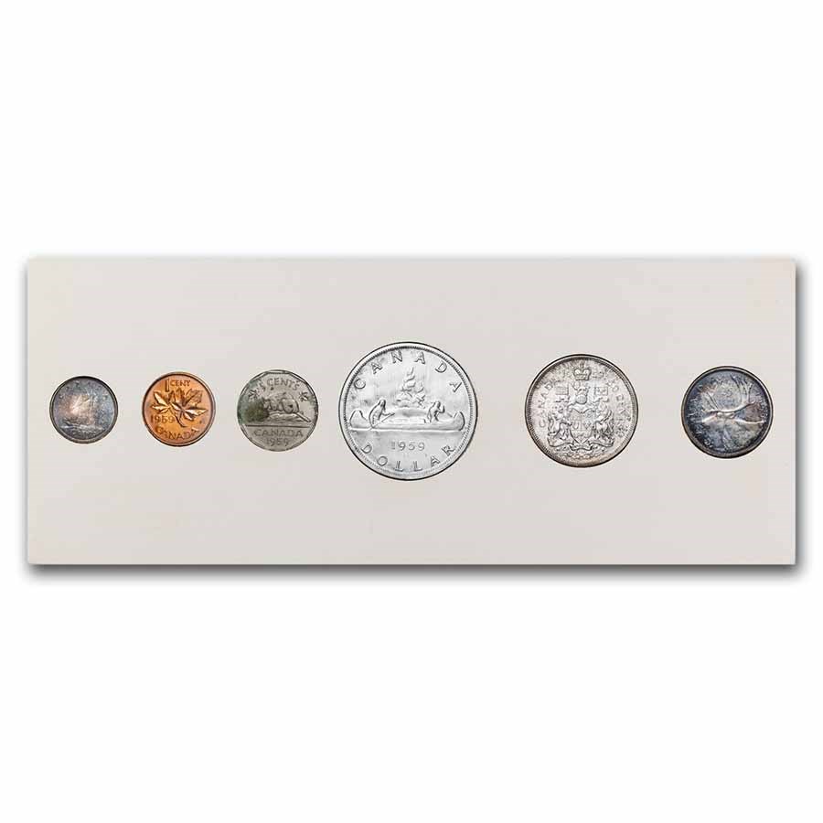 Buy 1959 Canada 6-Coin Silver Type Set (1.11 ASW) | APMEX