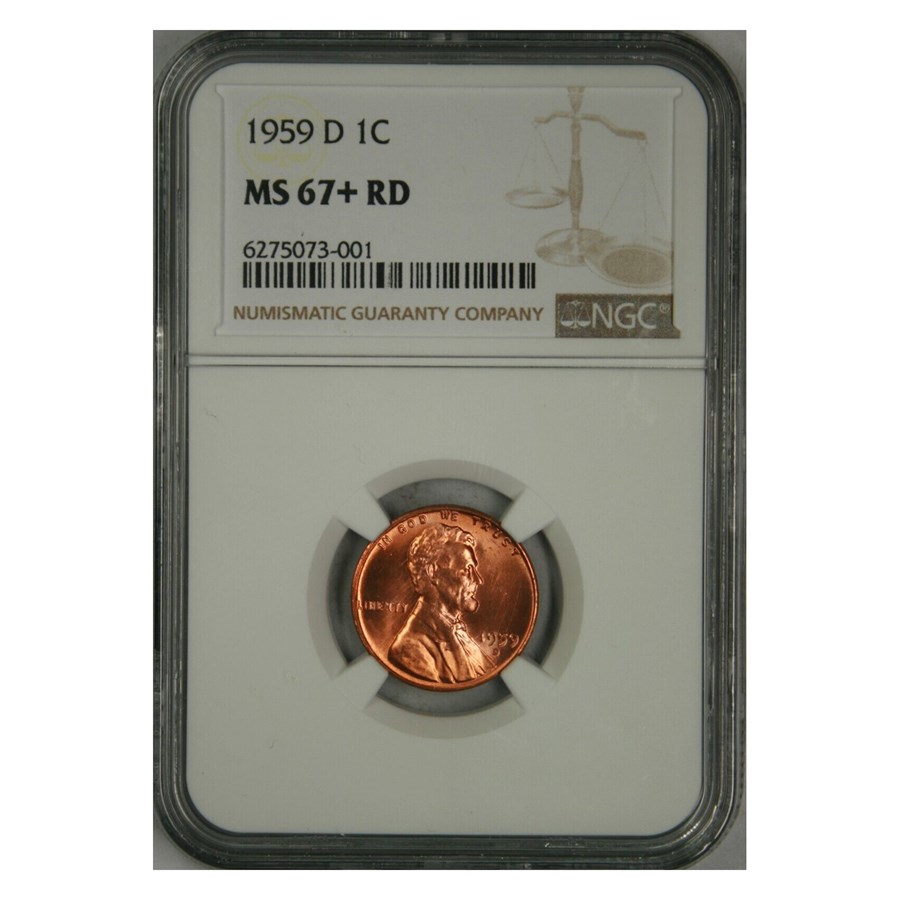 Buy 1959-D Lincoln Cent MS-67+ NGC (Red) | APMEX