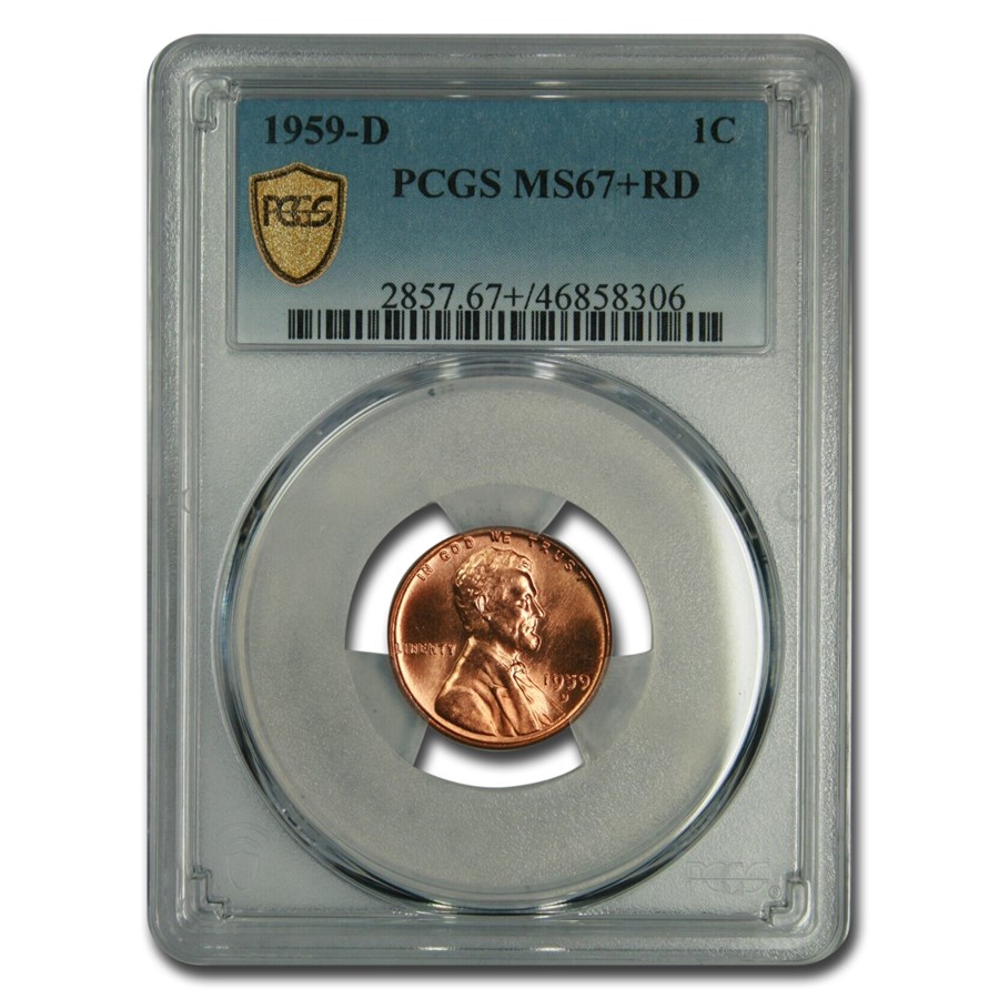 Buy 1959-D Lincoln Cent MS-67+ PCGS (Red) | APMEX