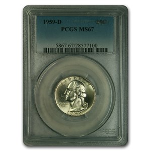 Buy 1959-D Washington Quarter MS-67 PCGS | APMEX