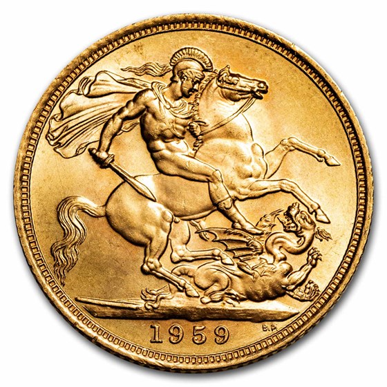 1959 Great Britain Gold Sovereign Elizabeth II BU
