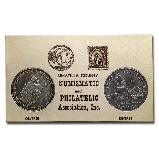 Buy 1959 Oregon Statehood Centennial 2-Coin Set: Pendleton Roundup | APMEX