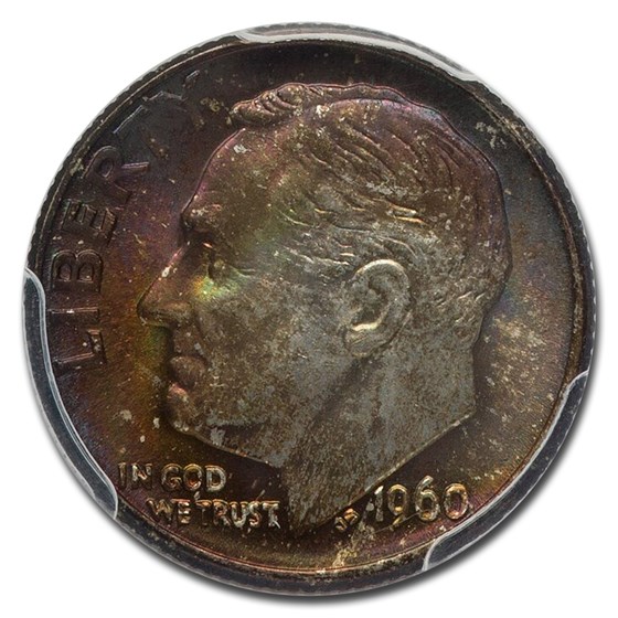 Buy 1960-D Roosevelt Dime MS-67+ PCGS (FB, Toned) | APMEX