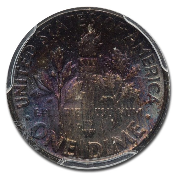 Buy 1960-D Roosevelt Dime MS-67+ PCGS (FB, Toned) | APMEX